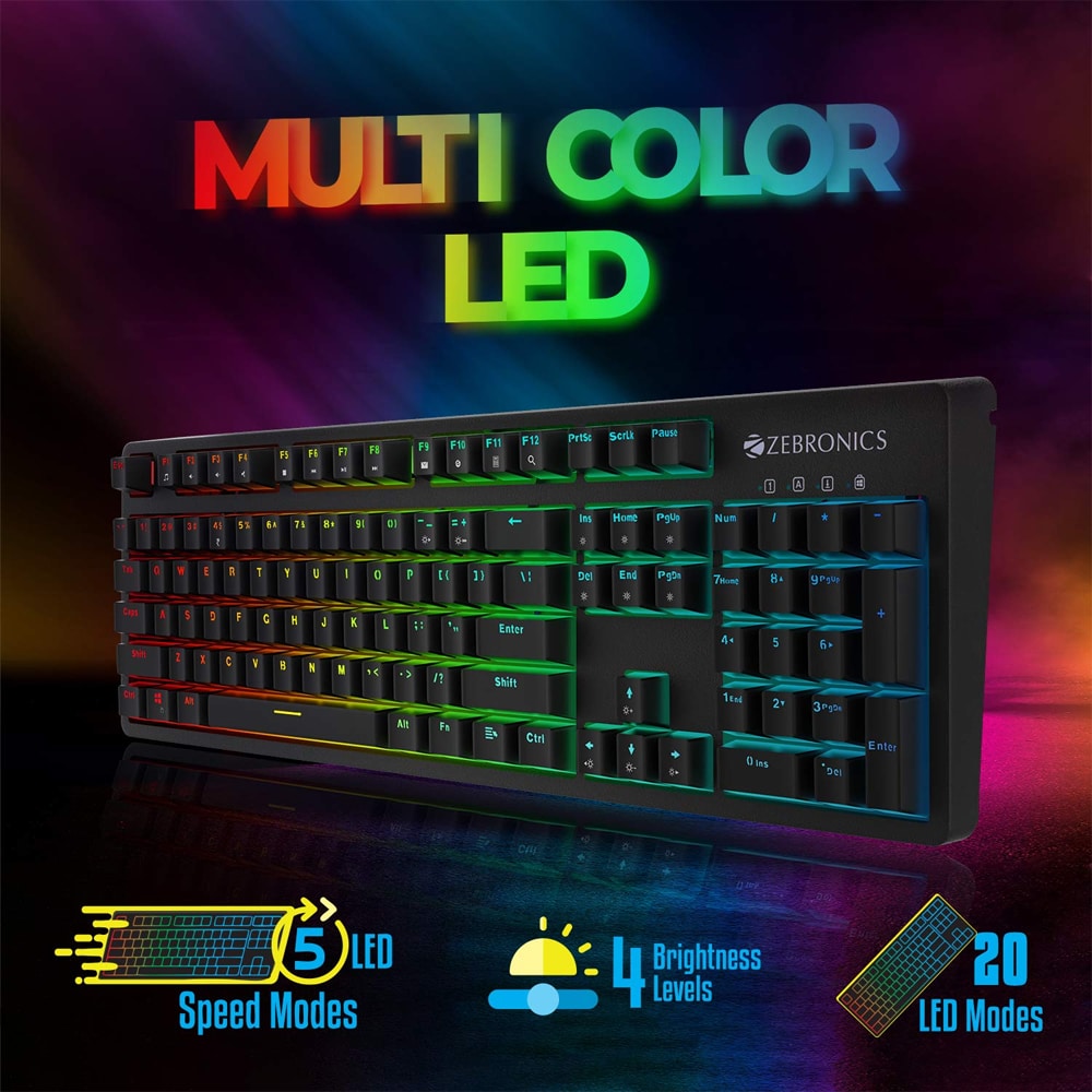 Zebronics Wired Keyboard Gaming MAX Plus V2 – www.itcareonline.com